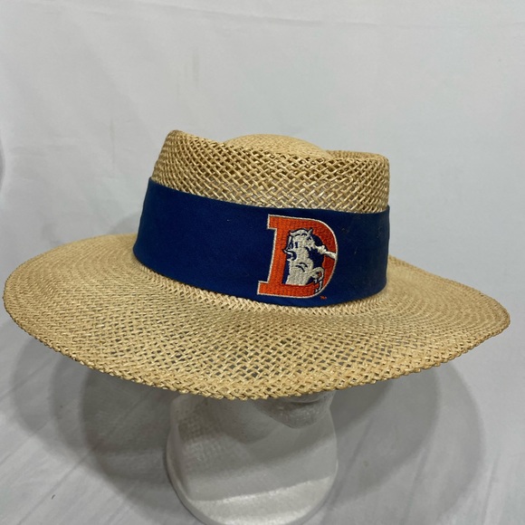 NFL | Accessories | Vintage Denver Broncos Straw Hat Old Skool Logo 9s ...